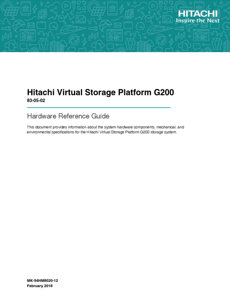 VSP G200 v83 05 02 Hardware Reference MK-94HM8020-12 PDF | PDF | Solid State Drive | Virtualization