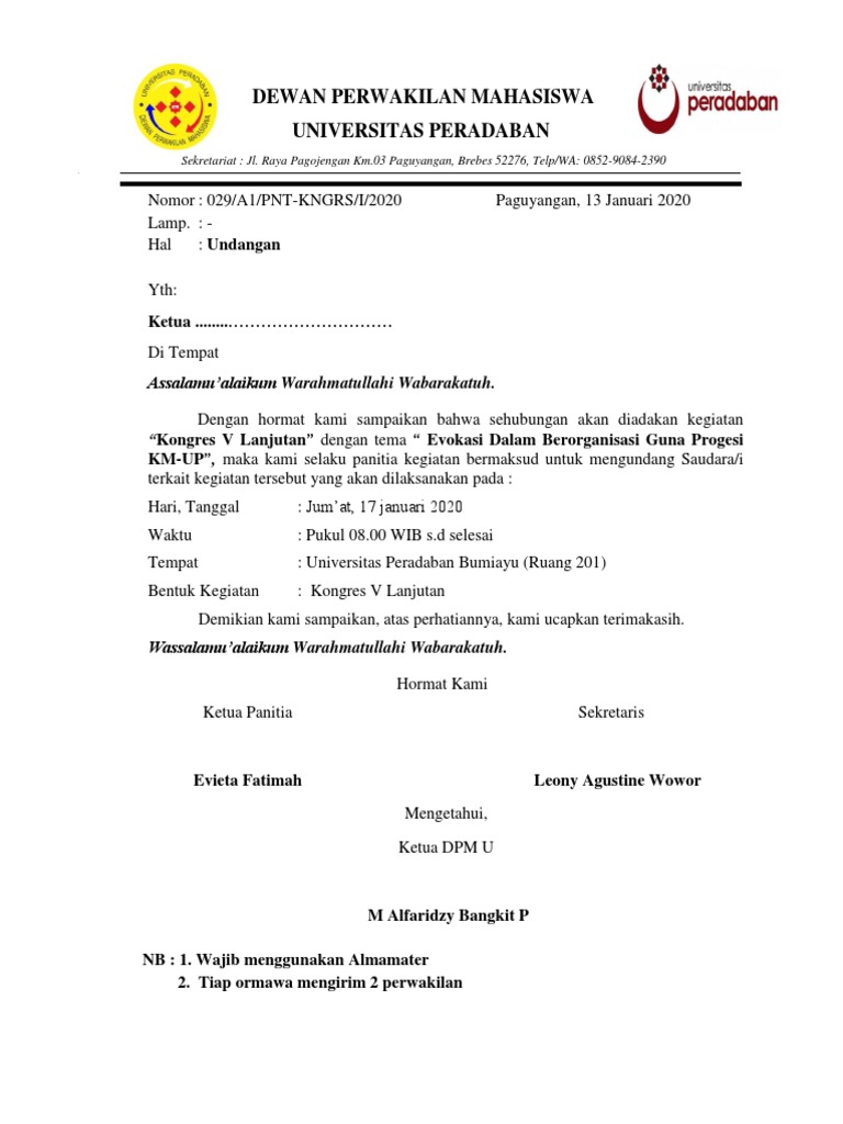 Undangan Ormawa Fix-1 | PDF