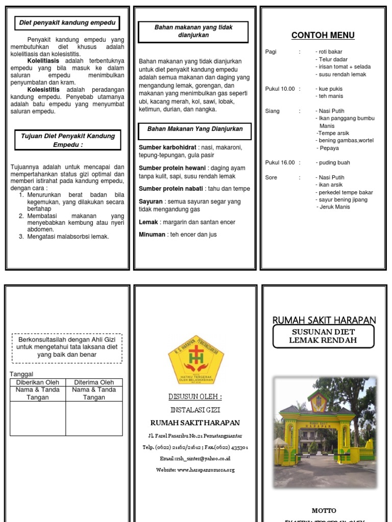 Leaflet Lemak Rendah | PDF