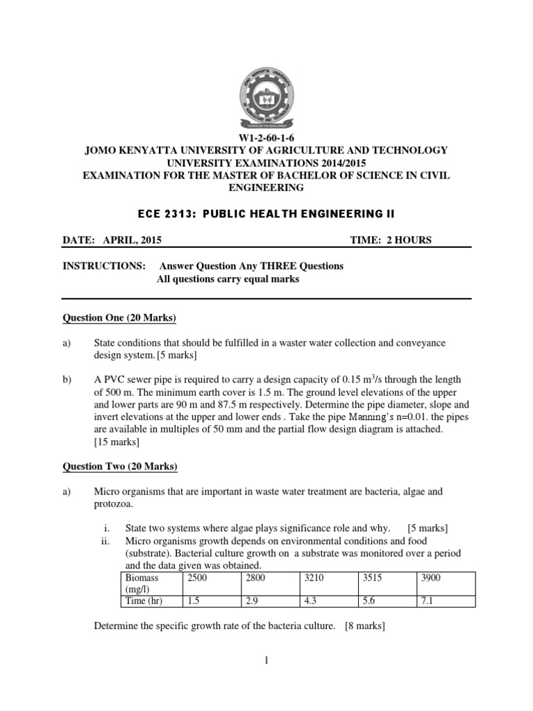 Ece 2313 Public Health Engineering Ii | PDF