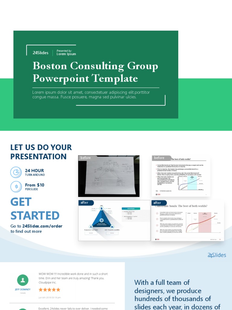 Boston Consulting Group Template-Corporate | PDF