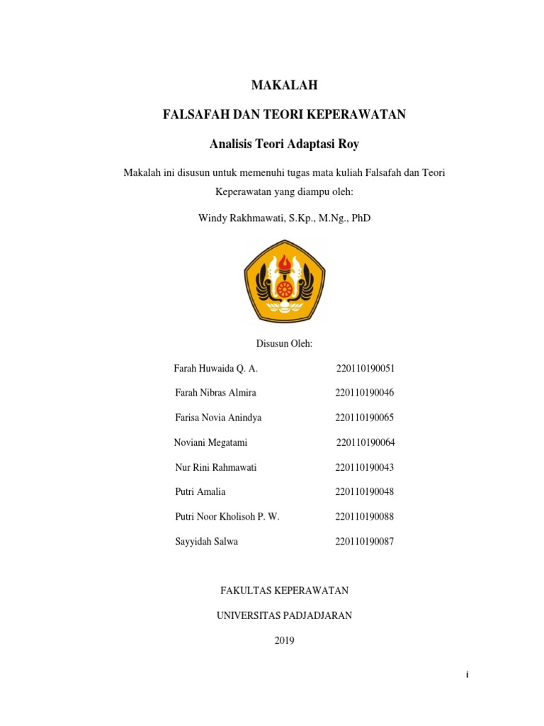 Kel. 6 Teori Adaptasi Roy | PDF