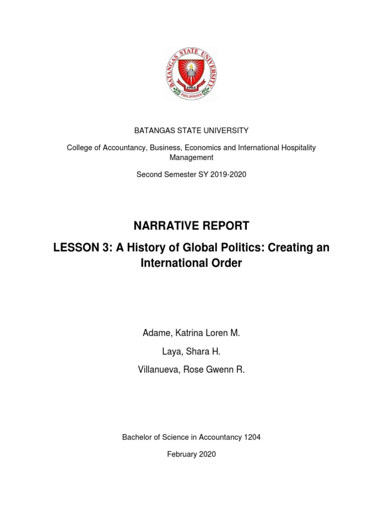 A History of Global Politics: Creating An International Order | PDF