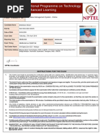 Nptel Hall Ticket | PDF | Identity Document