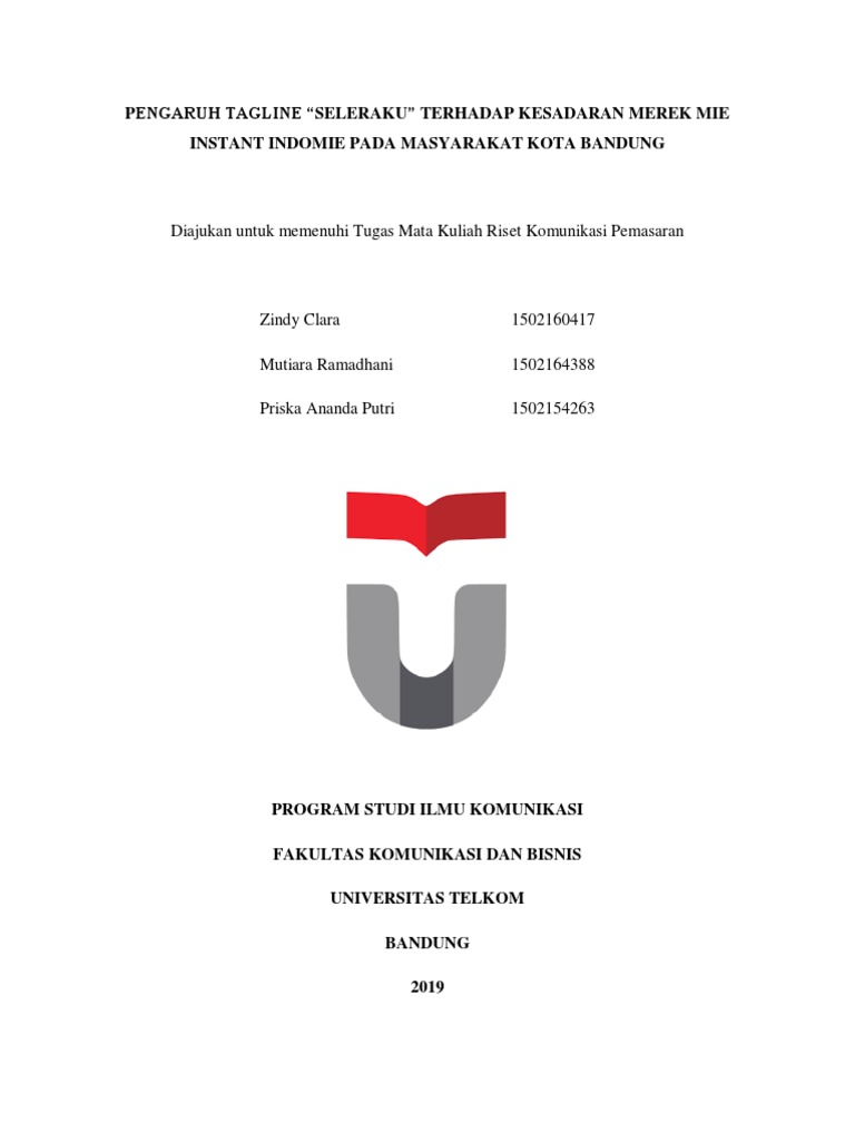 Pengaruh Tagline "Seleraku" Terhadap Kesadaran Merek Mie Instant ...