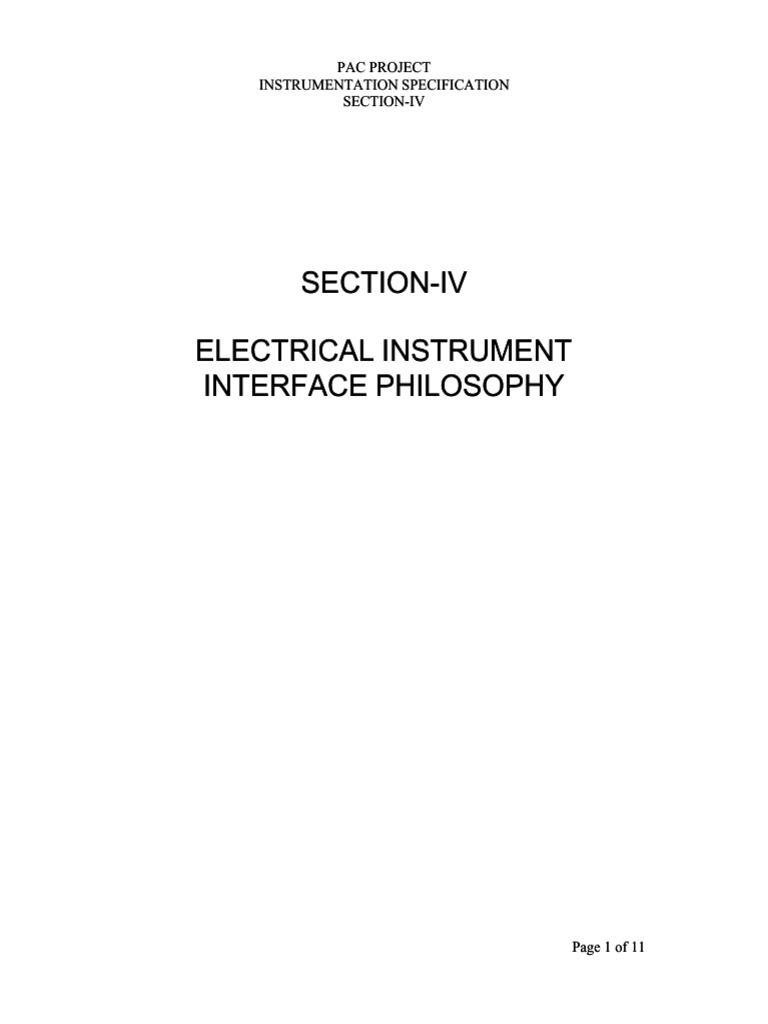 Electrical Interface | PDF