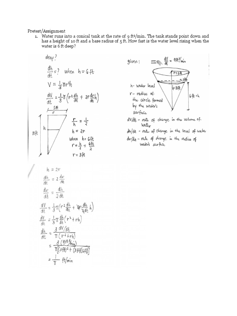 Lesson Related Rates | PDF