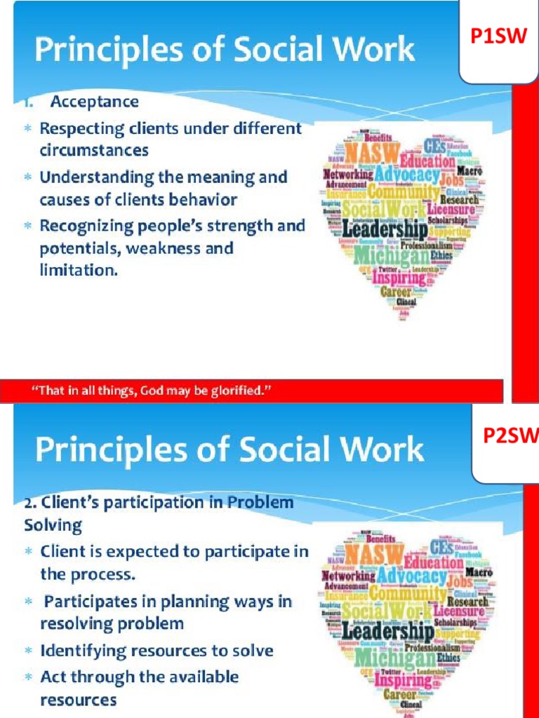 Principles of Social Work | PDF
