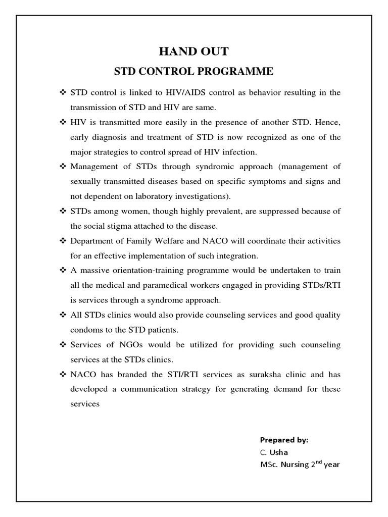 STD Control Programme | PDF