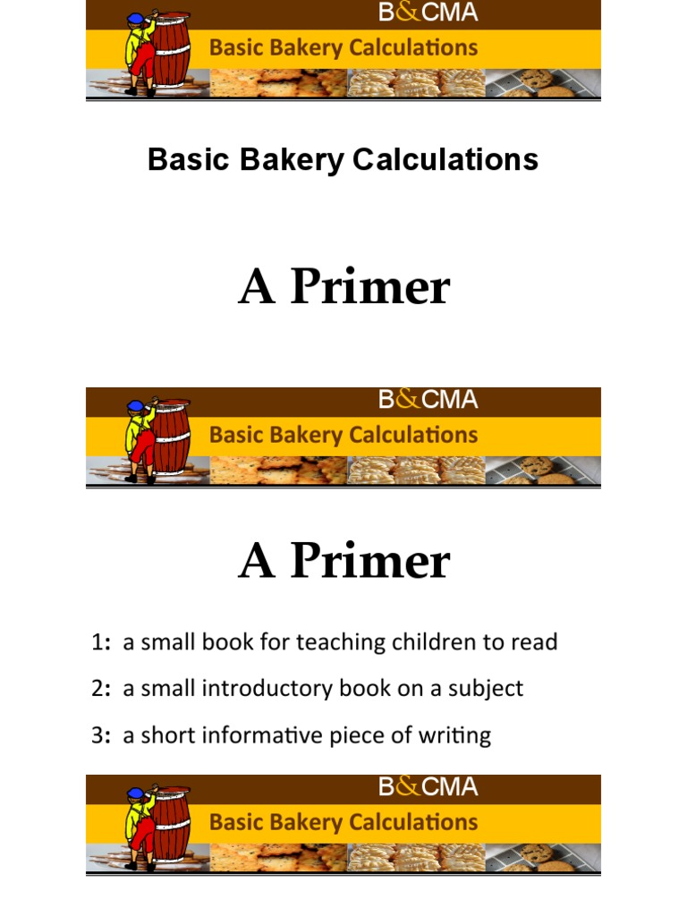 Basic Bakery Calcualtion PDF | PDF | Weight | Inventory