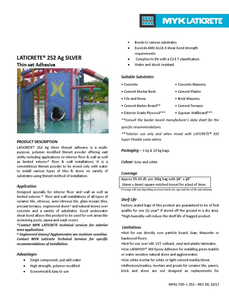 Laticrete 252 TDS 2 PDF | PDF