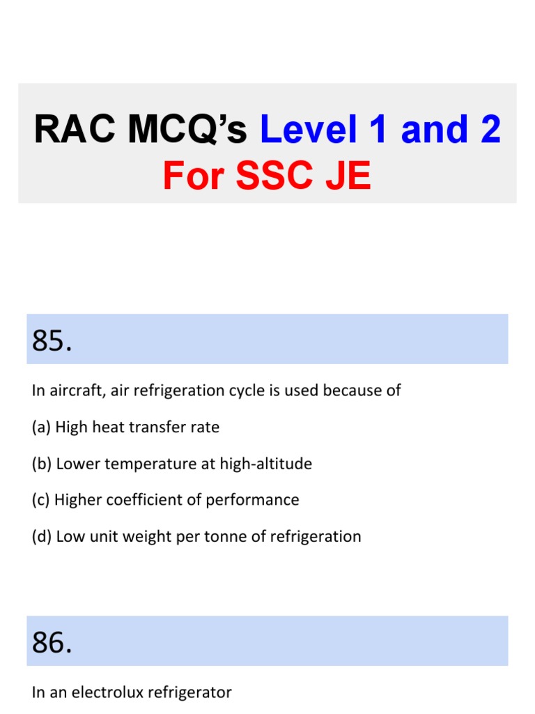 RAC MCQ's PDF | PDF | Science & Mathematics