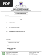 GSP Accomplishment Report | PDF