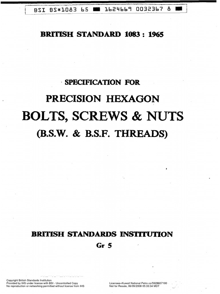 BS 1083 PDF | PDF