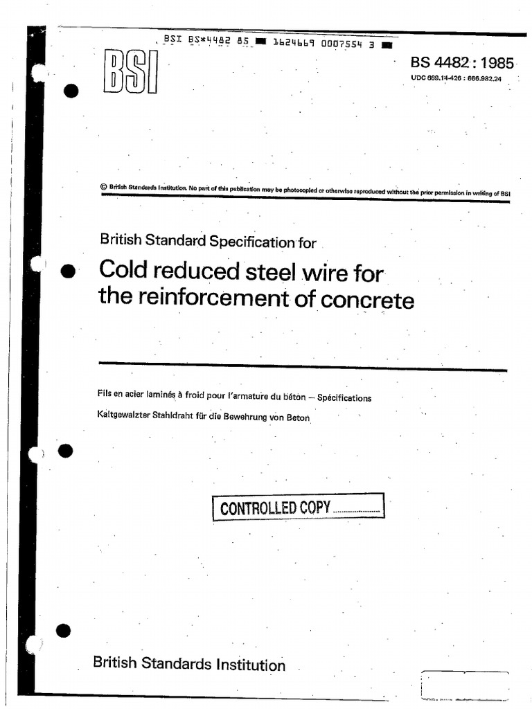 BS 4482-1985 PDF | PDF