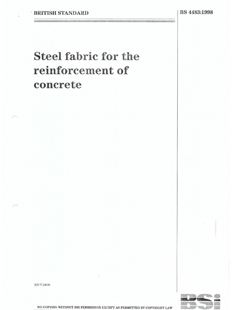 BS 4483 - 1998 PDF | PDF