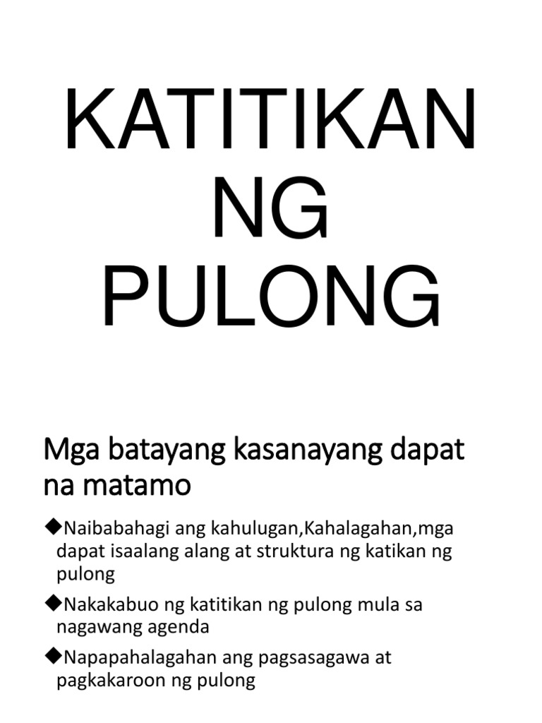 Katitikan NG Pulong G11 | PDF