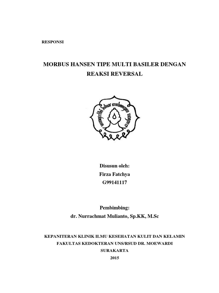 Responsi Morbus Hansen | PDF | Sains & Matematika