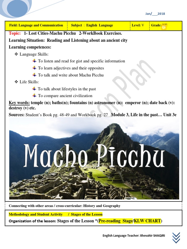 Plan Ditari I Anglishtes | PDF | Foreign Language Studies