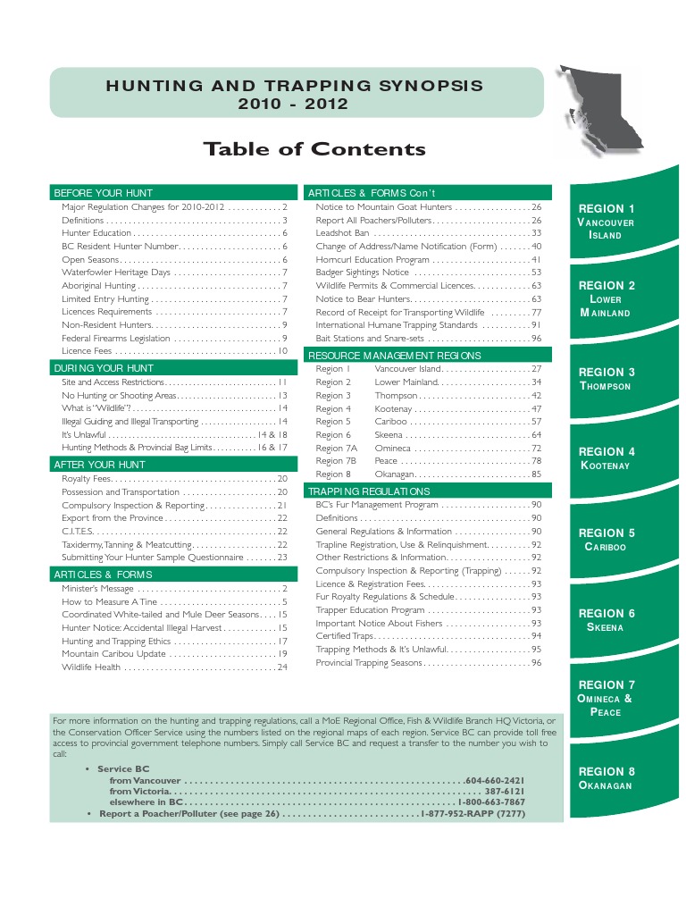 Hunting Trapping Synopsis 1012 | PDF | Moose | Deer