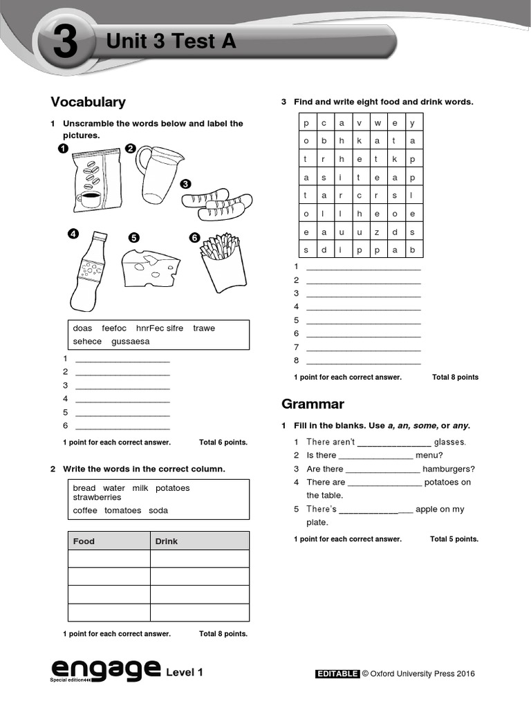 Engage 1 Unit 3 | PDF