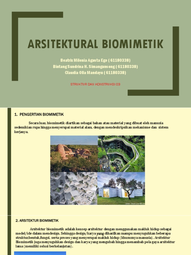 ARSITEKTURAL BIOMIMETIK - SK03 - GroupB | PDF