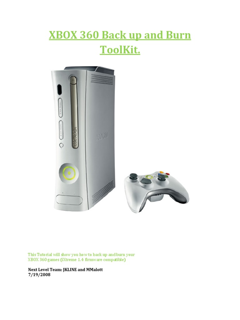 XBOX 360 Backup ToolKit | PDF | Icon (Computing) | Windows Vista