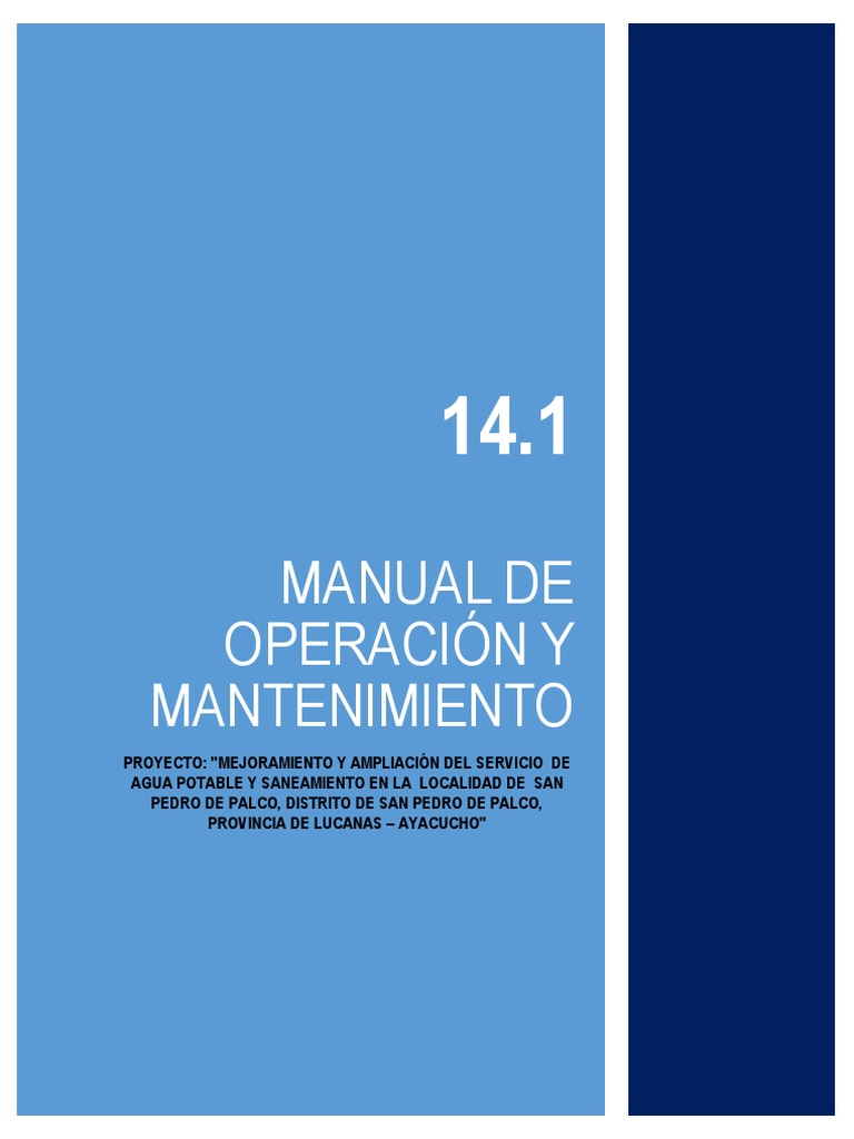 14 Manual de Operacion y Mantenimiento | PDF