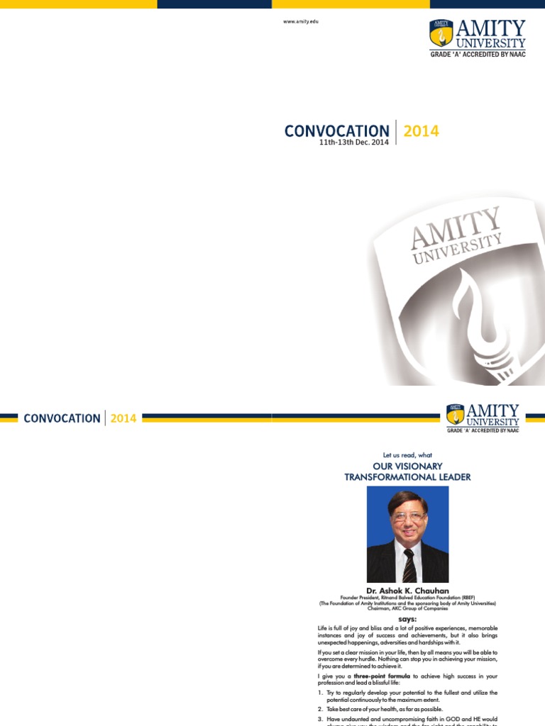 Convocation Booklet 2014 PDF | PDF