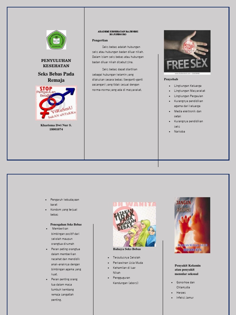 Leaflet Seks Bebas | PDF