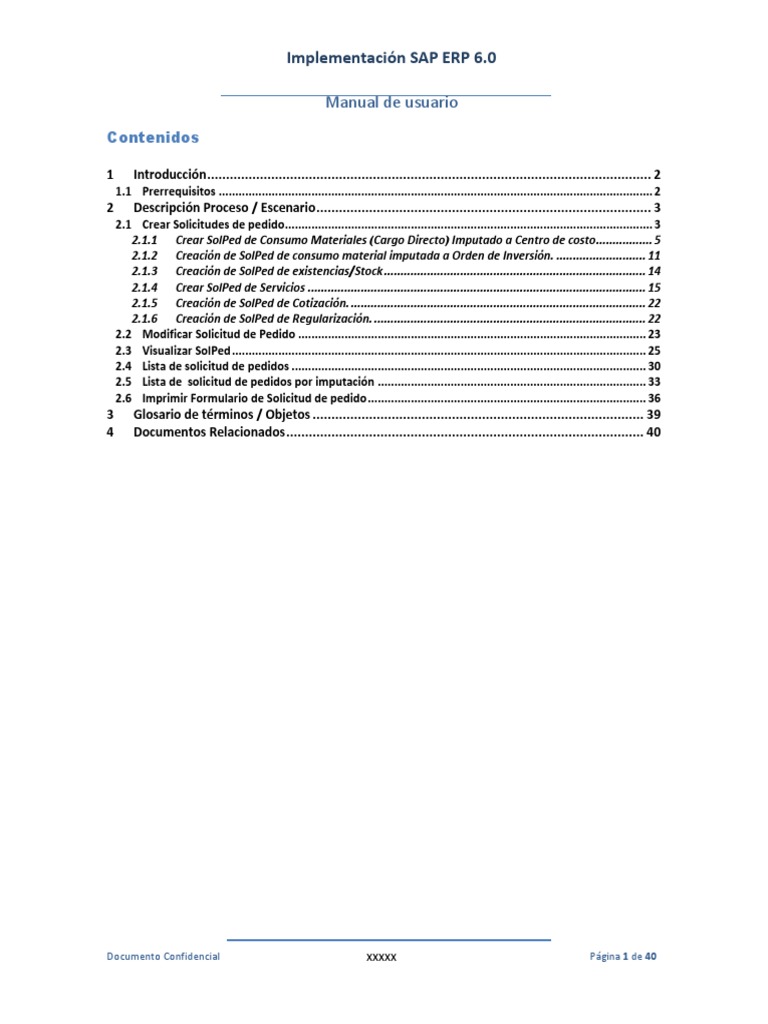 Implementacion SAP ERP 6.0 Manual de Usu PDF | PDF