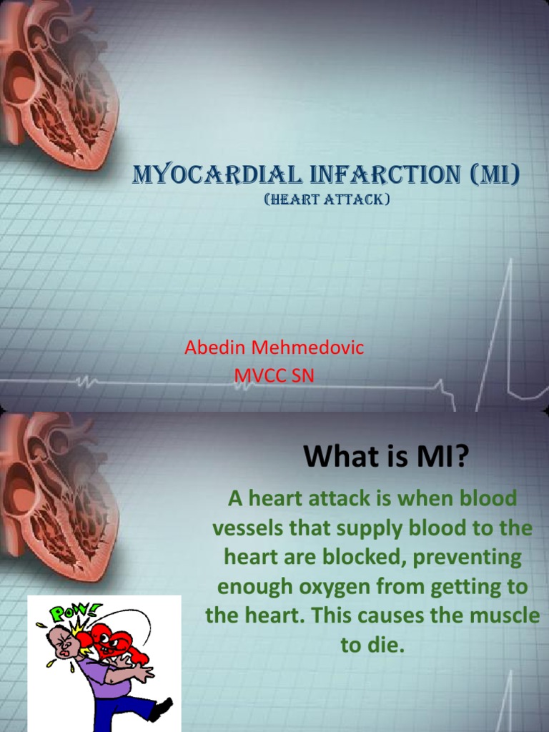 Myocardial Infarction (MI) | PDF | Myocardial Infarction | Atherosclerosis