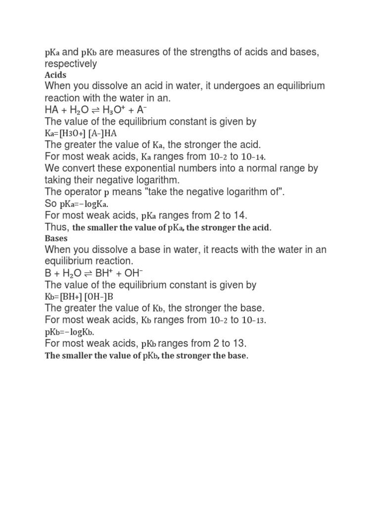 Determination of Pka and PKB Value | PDF