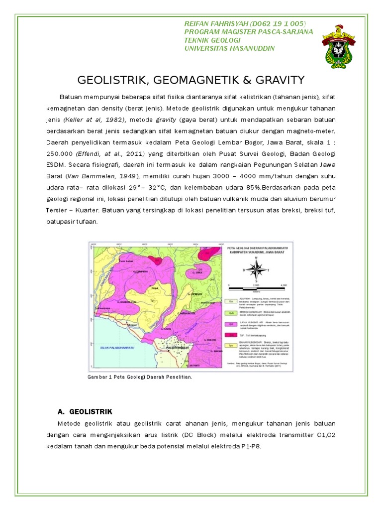 Geolistrik, Geomagnet Dan Gravity | PDF