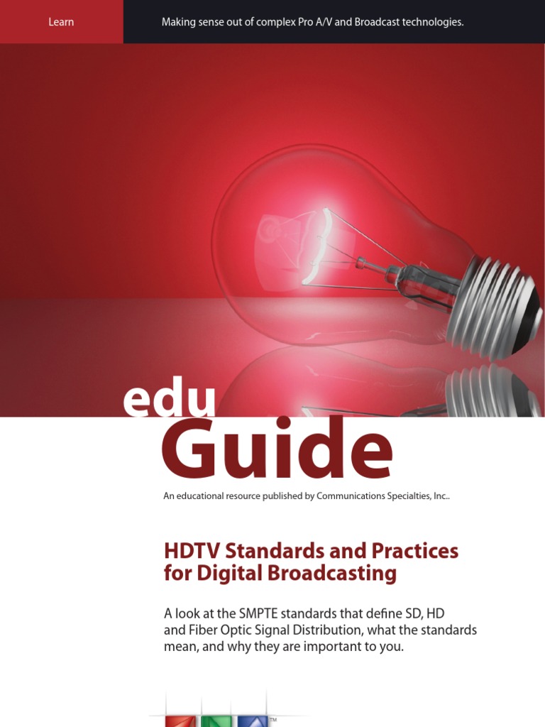 HDTV Standards | PDF | Video | High Definition Television