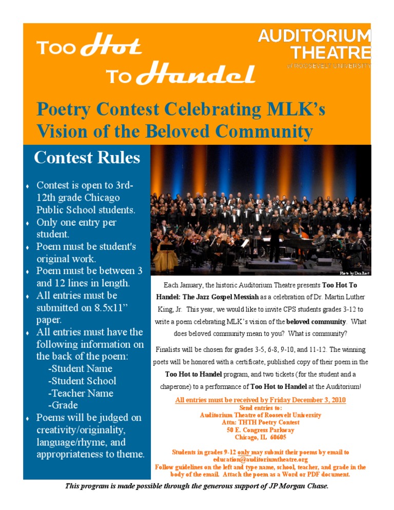 MLK Poetry Contest for CPS Students | PDF