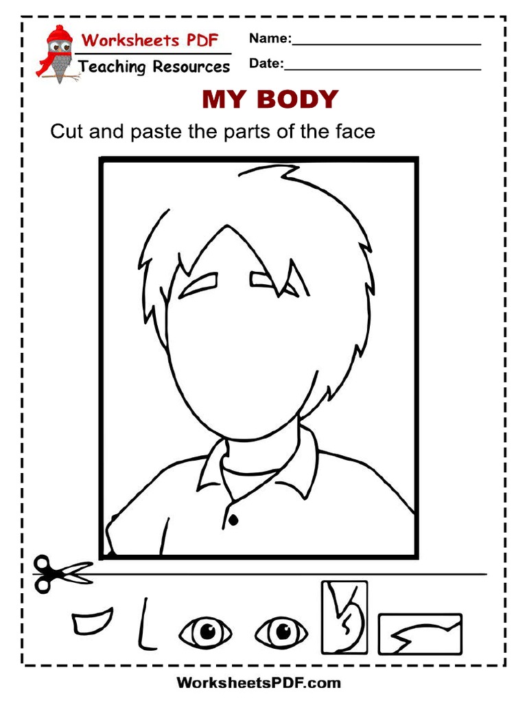 Face Parts Cut-and-Paste Activity | PDF