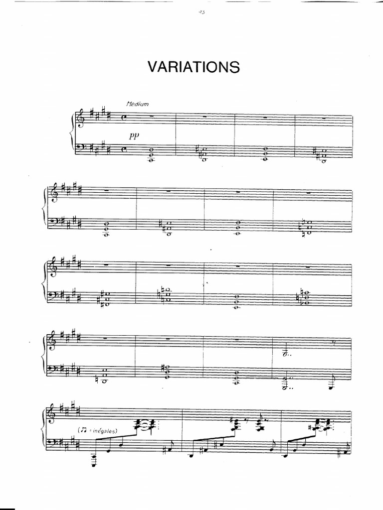 Gulda - Variations PDF | PDF