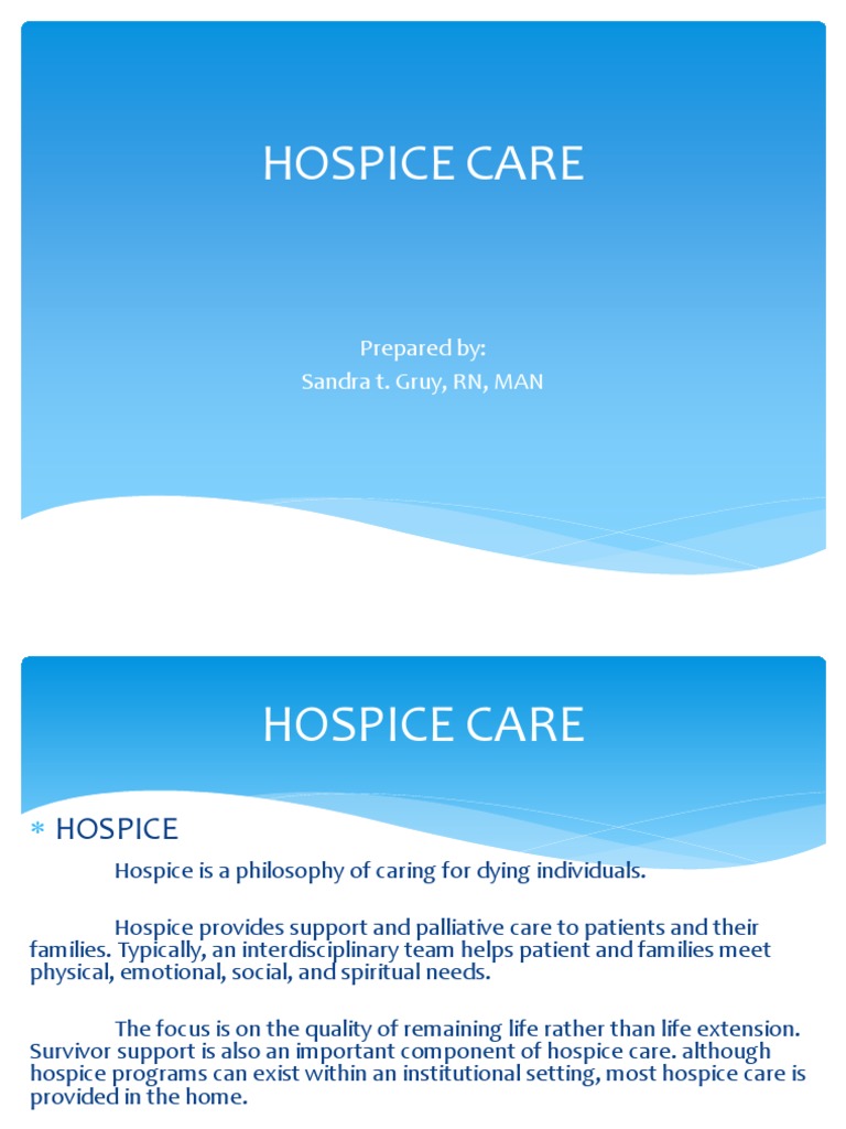 Hospice Care | PDF