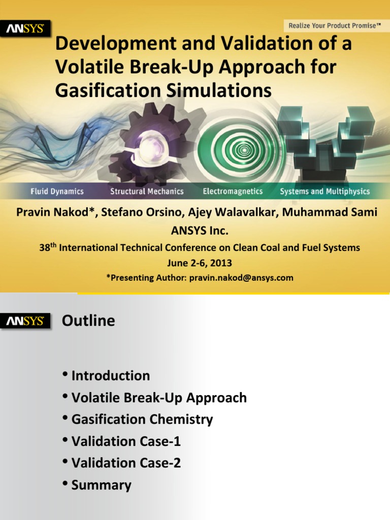 ANSYS Gasification Clearwater 2013 Ansys | PDF