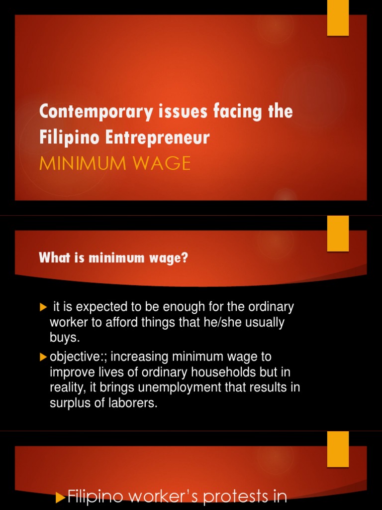 Contemporary Issues Facing The Filipino Entrepreneur | PDF