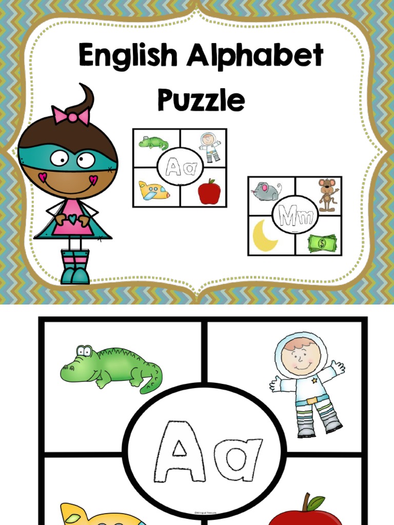 English Alphabet Puzzle | PDF