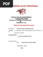 Informe de Proctor Modificado | PDF | Ingeniero civil | Metrología