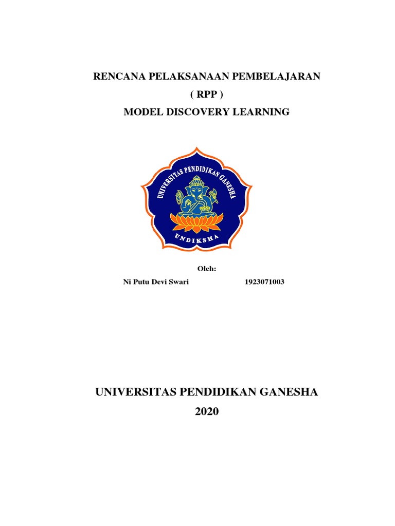 RPP IPA Model Discovery Learning | PDF