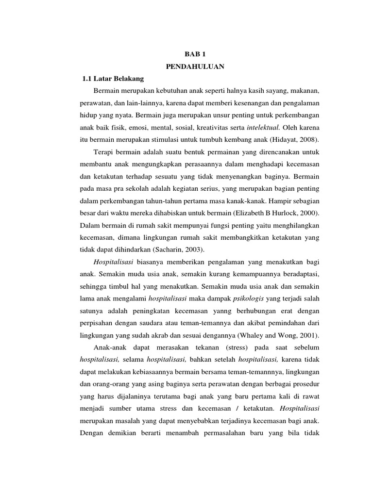 Proposal Terapi Bermain Origami | PDF