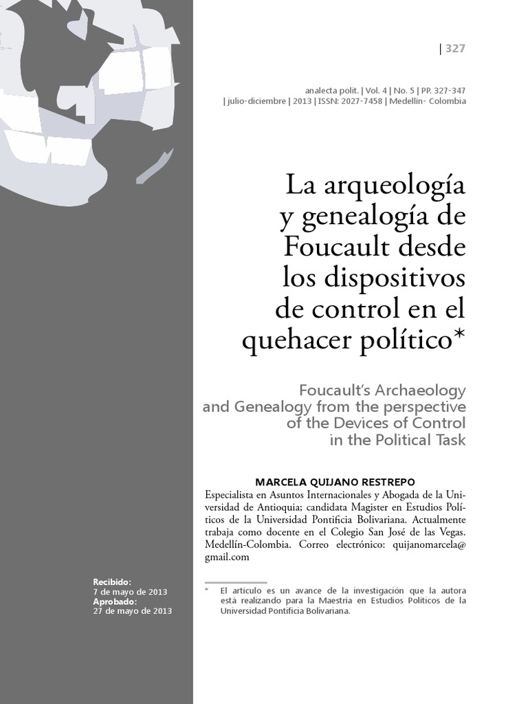 Sobre Control, Poder, Saber en Fouc PDF | PDF | Michel Foucault ...