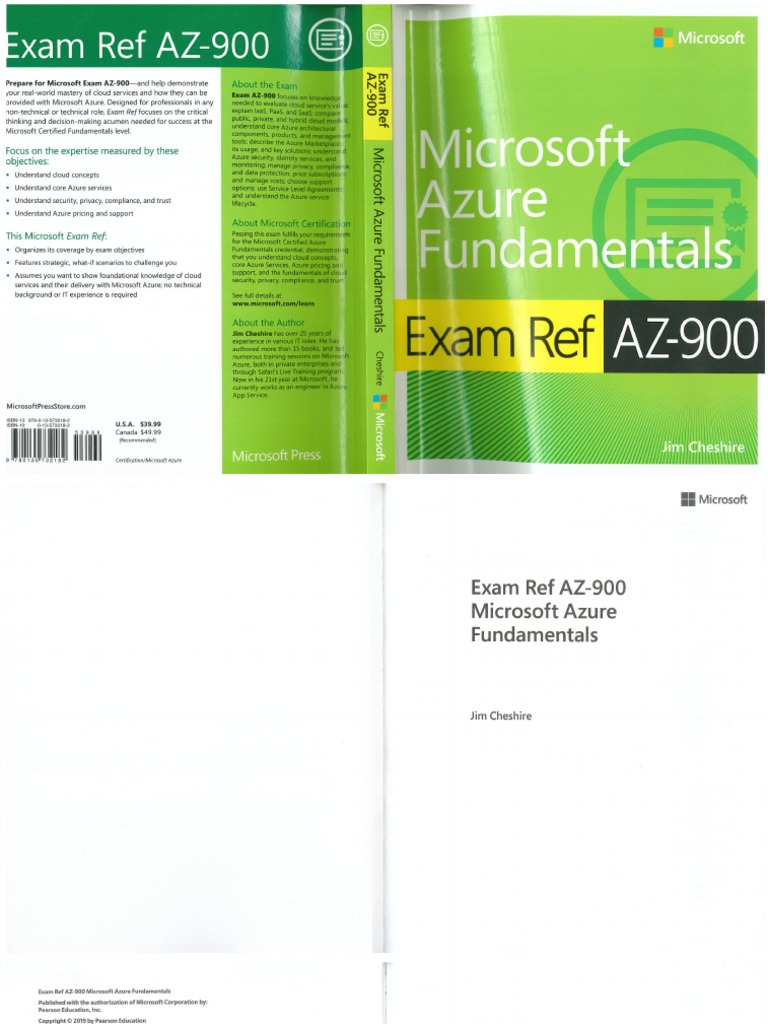 Microsoft Azure Fundamentals Exam Ref Az 900 Pdf