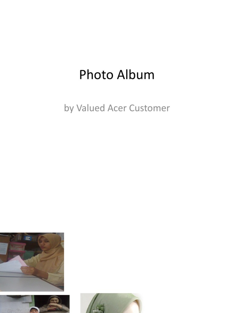 Acer Customer Photo Album Collection | PDF