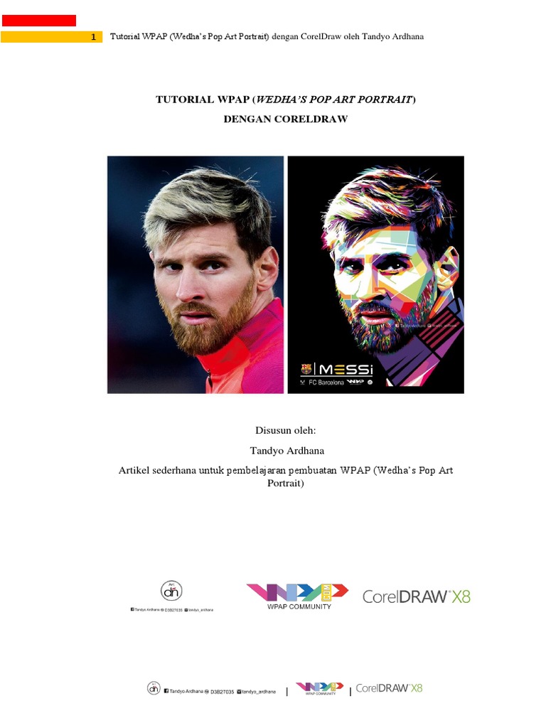 Tutorial WPAP Dengan Corel Draw by Tandy PDF | PDF