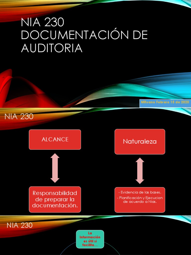 Presentacion Nia 230 | PDF | Auditoría | Planificación
